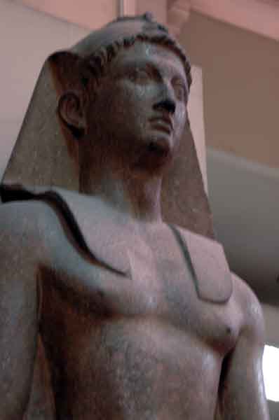 Ancient Egypt and Archaeology Web Site - Colossus of a King, possibly Ptolemy XI Alexander II